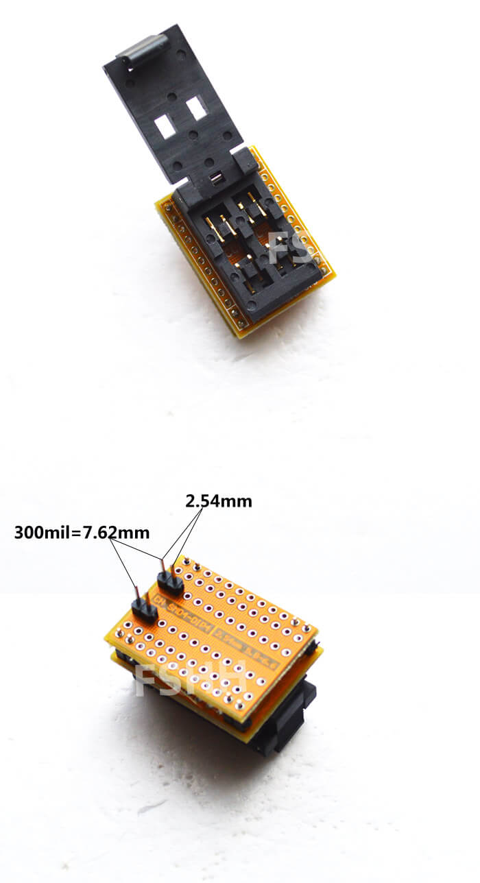2.54mm Optocouplers Test Socket Optocouple SMD4 To DIP4 Test Socket ...