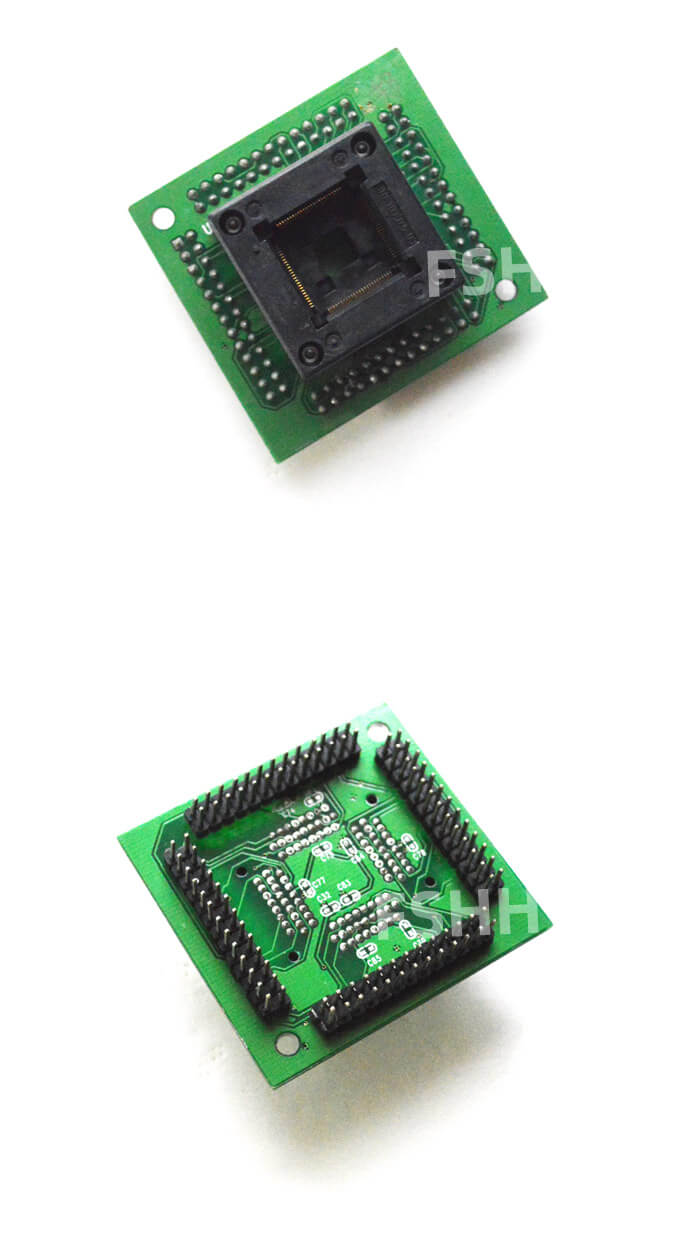 OTQ-100-0.5-09 Test Socket QFP100 LQFP100 TQFP100 Adapter 0.5mm 14x14mm ...