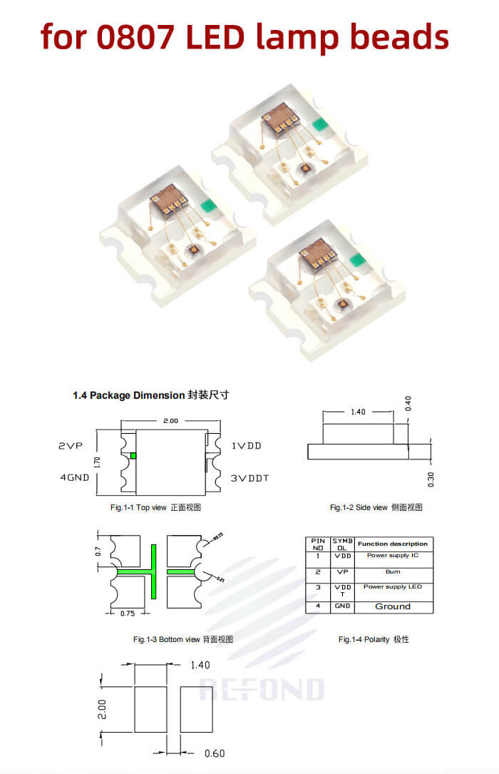0807 LED Lamp Bead Test Socket 0807 Test Fixture LED Diode Test Fixture ...