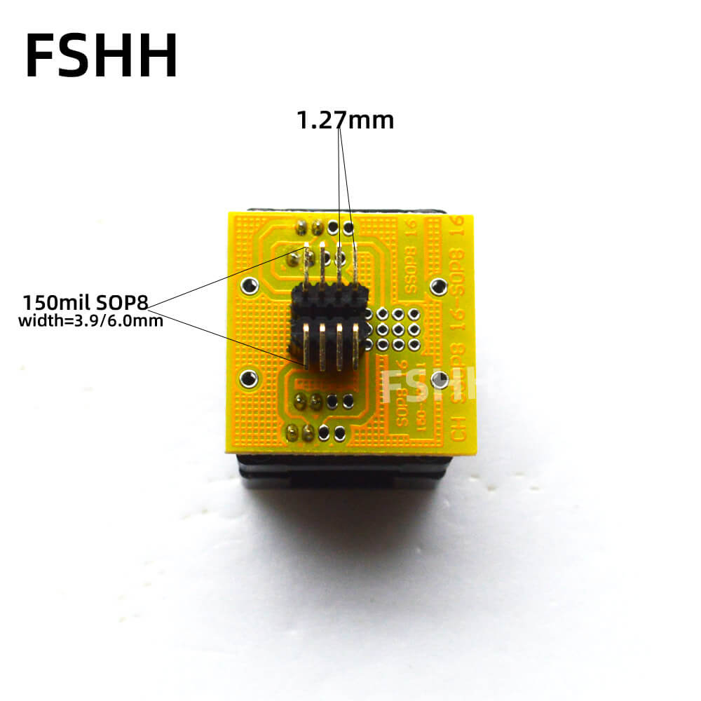 5*6mm 6*8mm WSON8 To SOP8 Test Socket DFN8 QFN8 MLF8 Test Socket Pitch ...