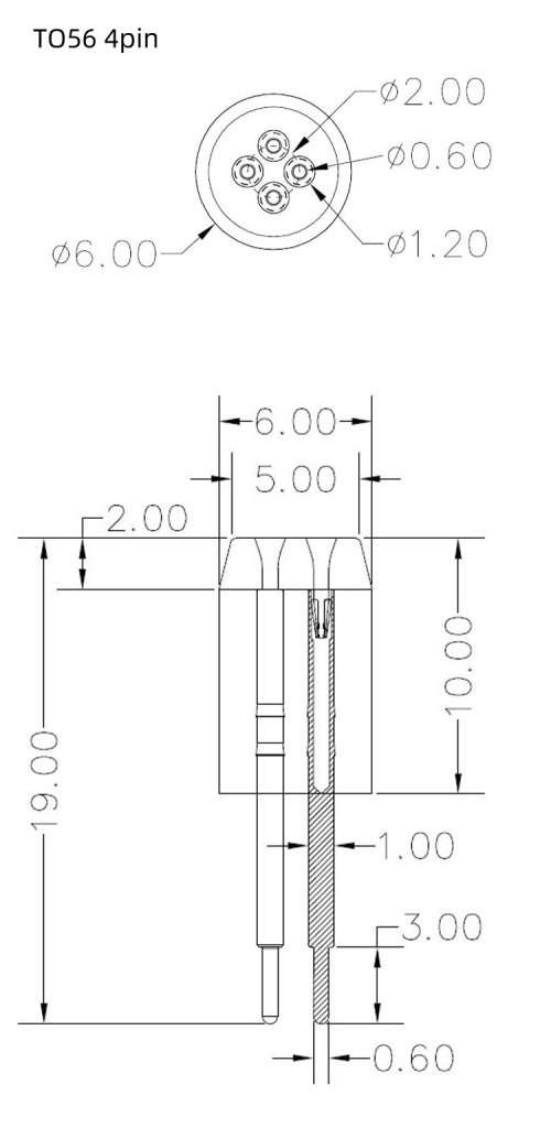 4pin TO38 TO56 Test Socket Sensor Socket TO-38 Laser Diode Test Socket ...