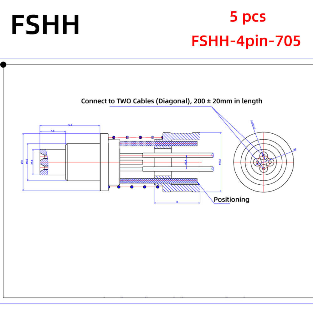 FSHH Round 4pin Laser Diode Test Socket (electrode Insertion) - FSHH Store