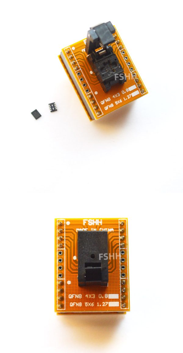 4x3mm 0.8mm QFN8 Test Socket UDFN8 DFN8 ML8F WSON8 Adapter QFN8 To DIP8 ...