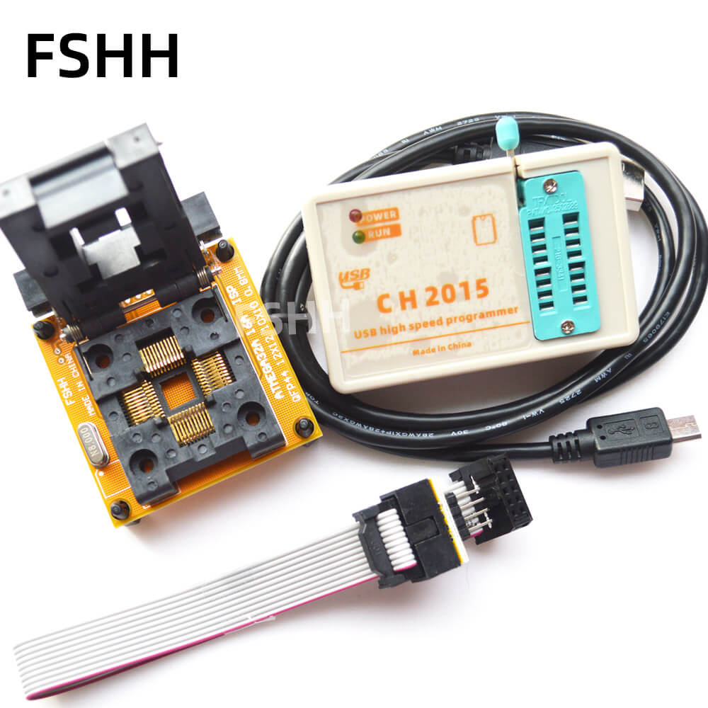 CH2015 Intelligent High Speed USB Programmer+QFP44 Adapter For Mega8 ...