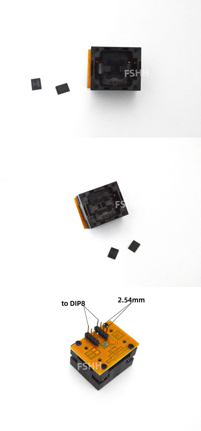 BGA24 To DIP8 Adapter TFBGA24 Programmer Adapter For SPI FLASH Size ...
