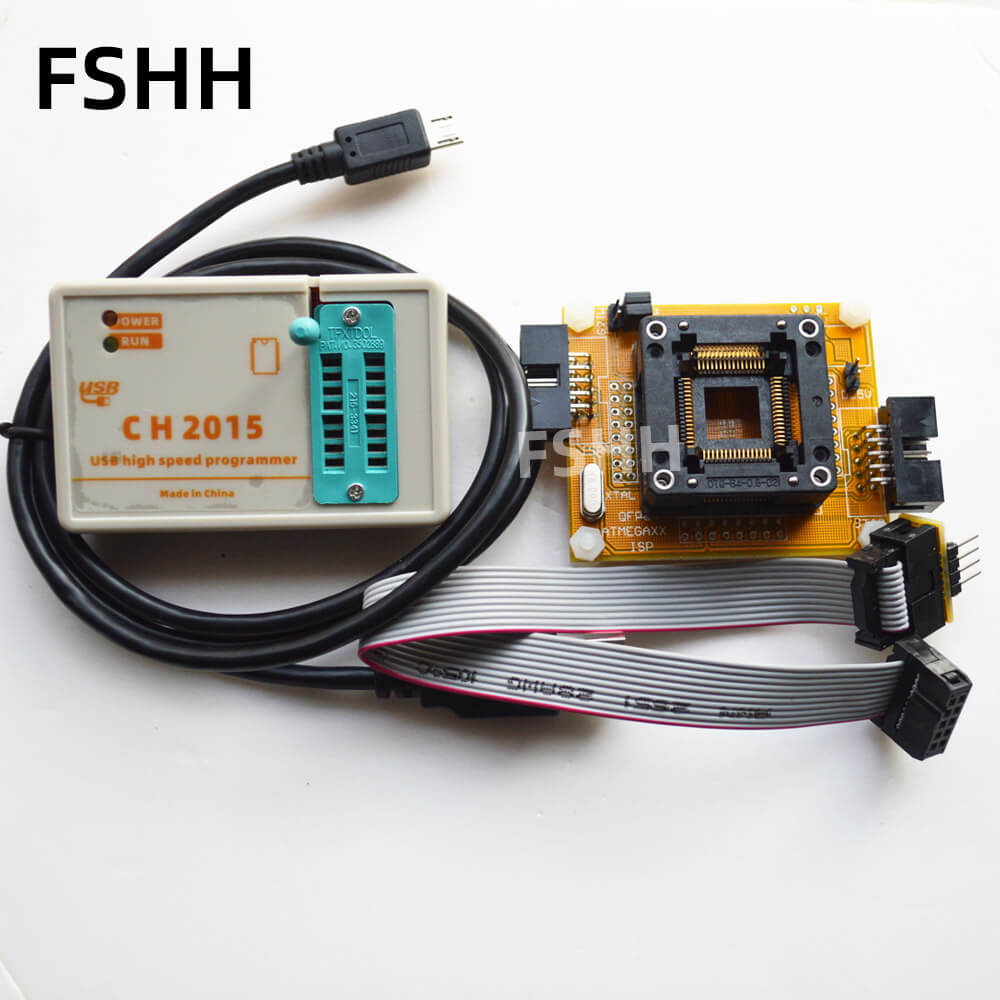 CH2015 Intelligent High Speed USB Programmer+QFP64 Adapter For Mega64 ...