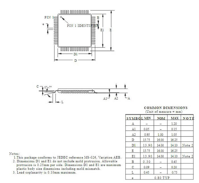 QFP64 Adapter With ISP/JTAG Interface Test Socket 0.8mm For ATmega64 ...