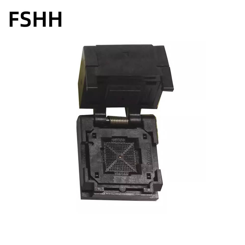 Clamshell QFN64 IC Test Socket WSON64 DFN64 MLF64 Programmer Adapter ...