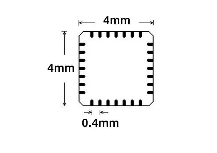 Open Top QFN24 Test Socket DFN24 MLF24 WSON24 Adapter 4x4mm 0.4mm Pitch ...
