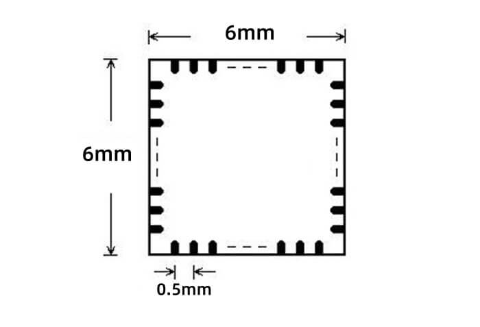 QFN40 Test Socket DFN40 MLF40 WSON40 Adapter Size 6x6mm 0.5mm Pitch ...