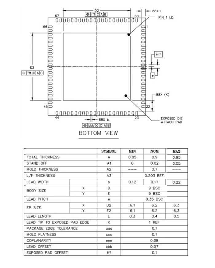 Open Top QFN88 Test Socket DFN88 MLF88 WSON88 Adapter 9x9mm 0.35mm ...