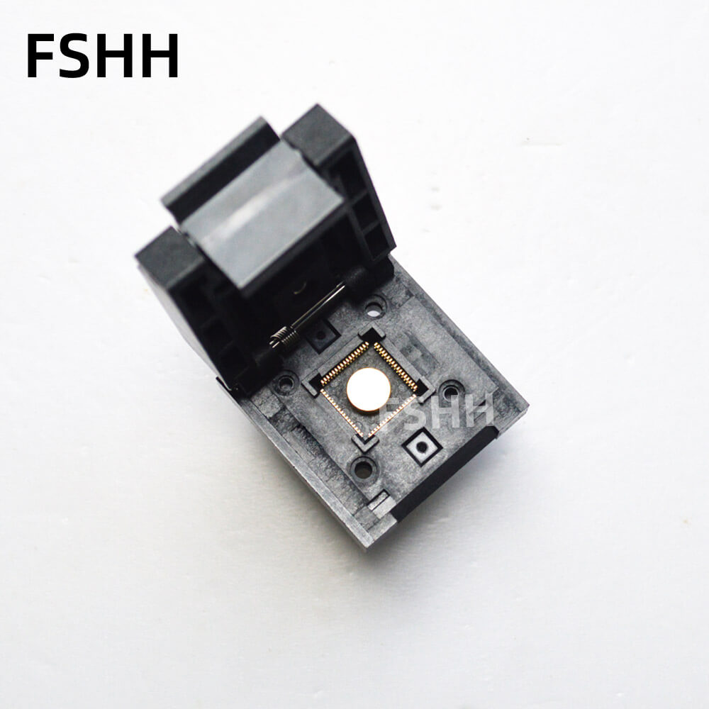Clamshell QFN68BT-0.5-01 IC Test Socket QFN68 WSON68 DFN68 MLF68 ...