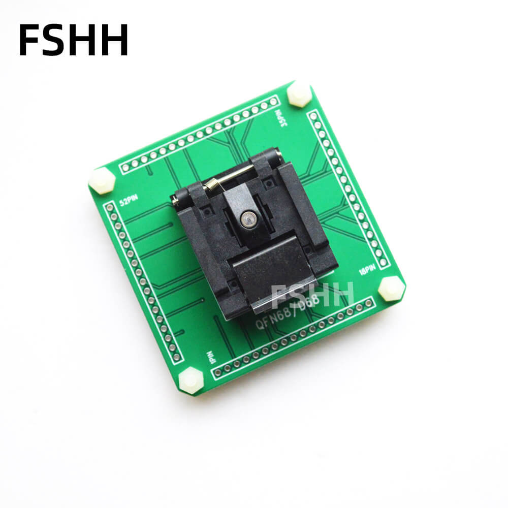 Clamshell QFN68BT-0.5-01 IC Test Socket QFN68 WSON68 DFN68 MLF68 ...
