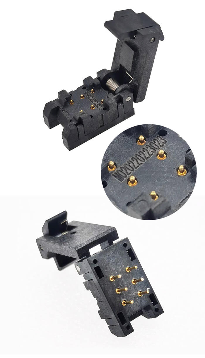 7050 Crystal Test Aging Socket 7050-6pin SMT Crystal Oscillator Test ...