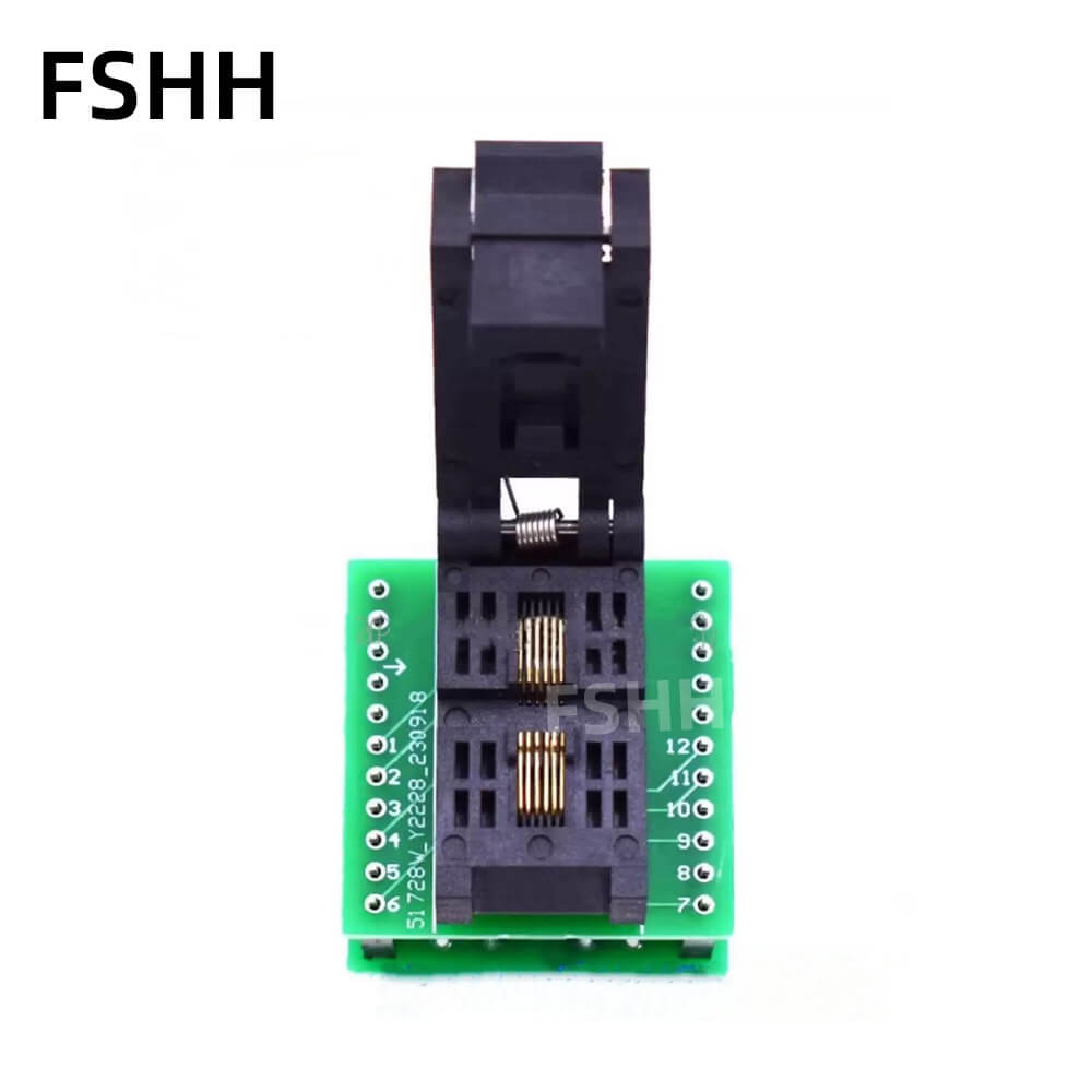 Clamshell MSOP12 Test Socket SSOP12 Programmer Adapter 0.65mm Pitch ...
