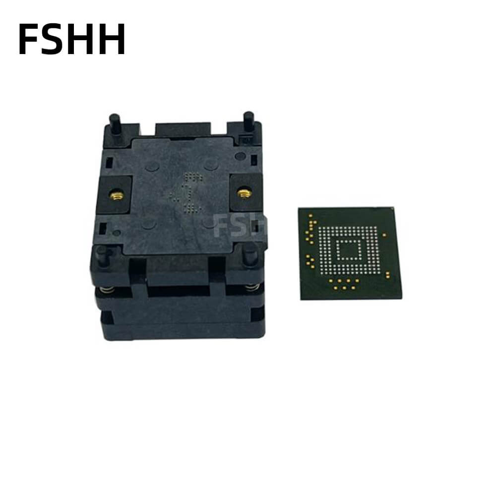 BGA153 33pin Test Socket 0.5mm Pitch 11.5mm*13mm Size EMMC169 Burn-in ...